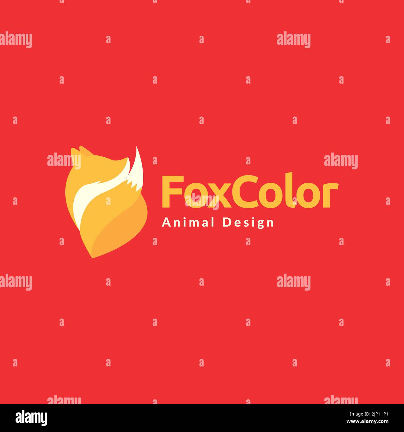 abstract fox with tails logo design Stock Vector Image & Art - Alamy