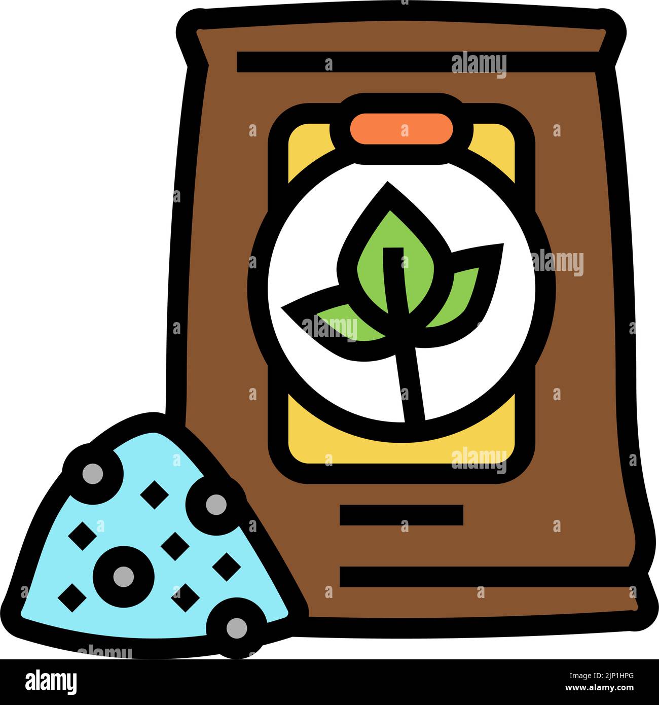fertilizer smart farm color icon vector illustration Stock Vector Image ...