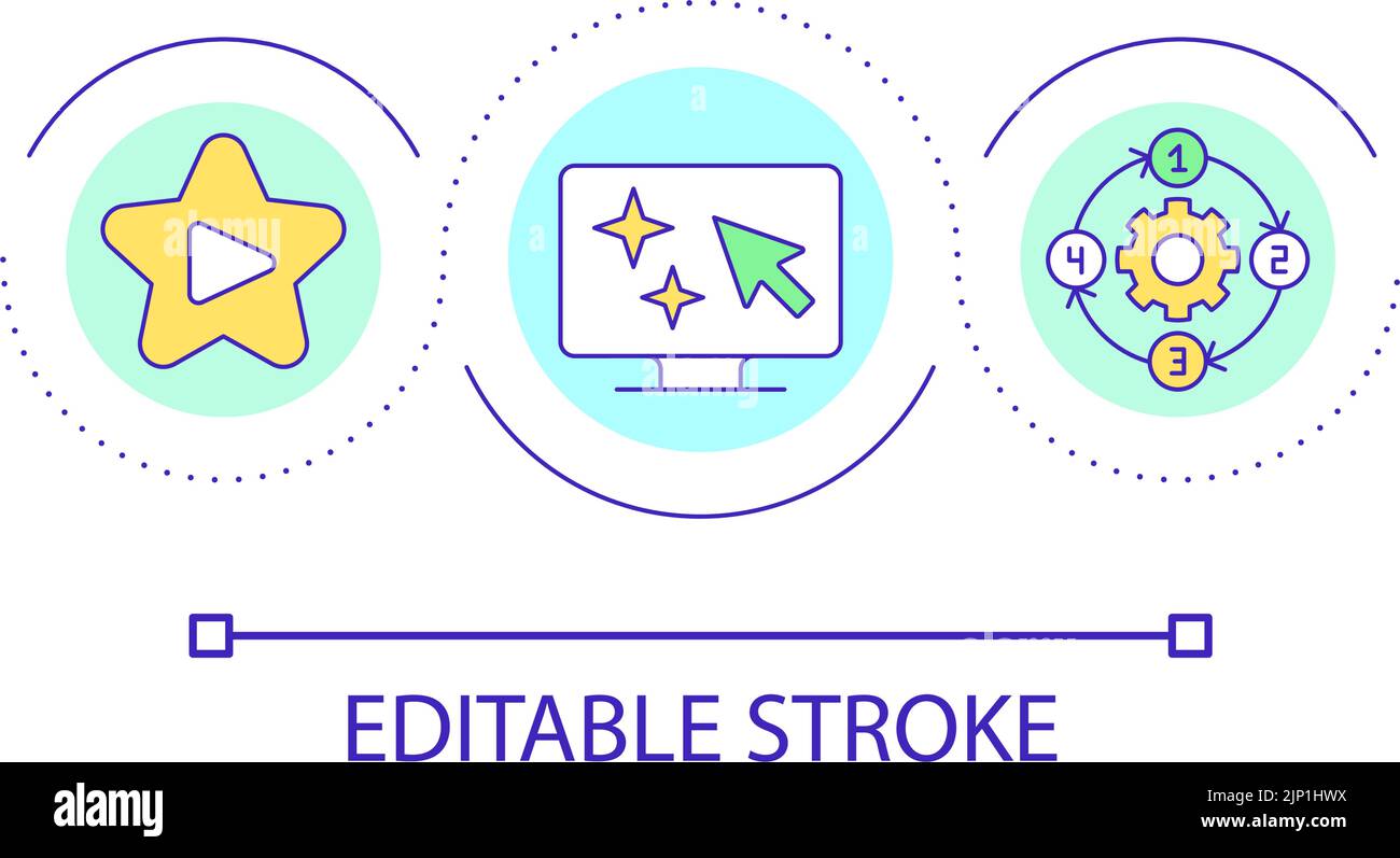 Creating animated video loop concept icon Stock Vector Image & Art - Alamy Creating animated video loop concept icon Stock Vector Image & Art - Alamy