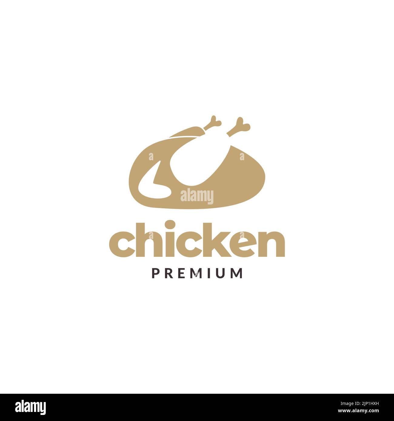 chicken meat modern logo design Stock Vector Image & Art - Alamy