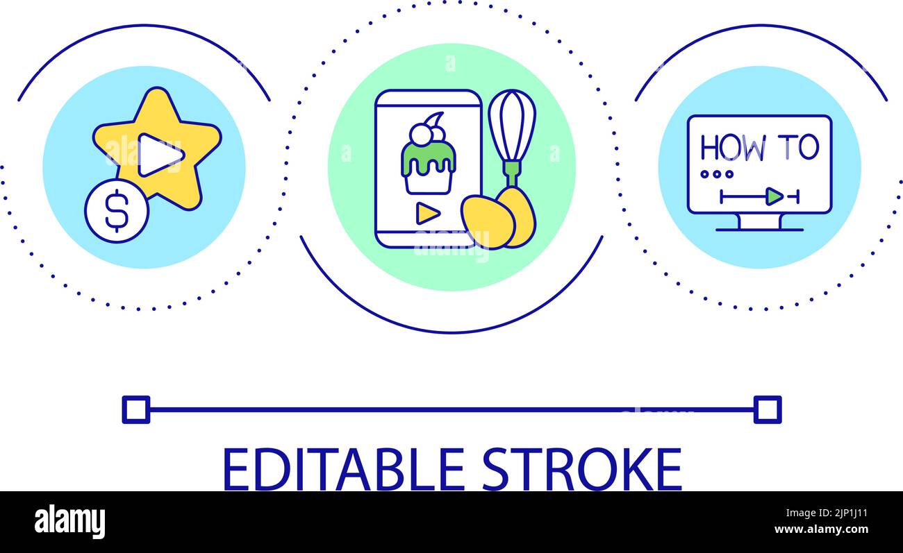 How to prepare food loop concept icon Stock Vector Image & Art - Alamy