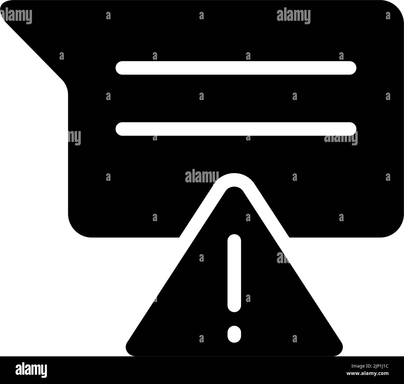 Message is not sent black glyph icon Stock Vector Image & Art - Alamy