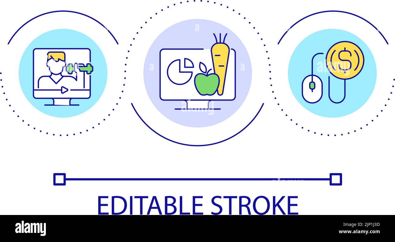 Fitness tutorials Stock Vector Images - Alamy