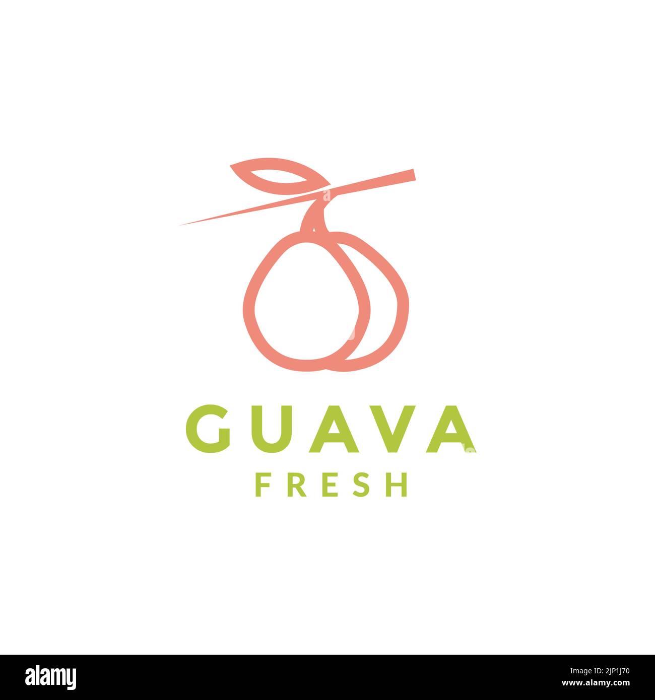 modern fresh fruit guava logo design Stock Vector Image & Art - Alamy