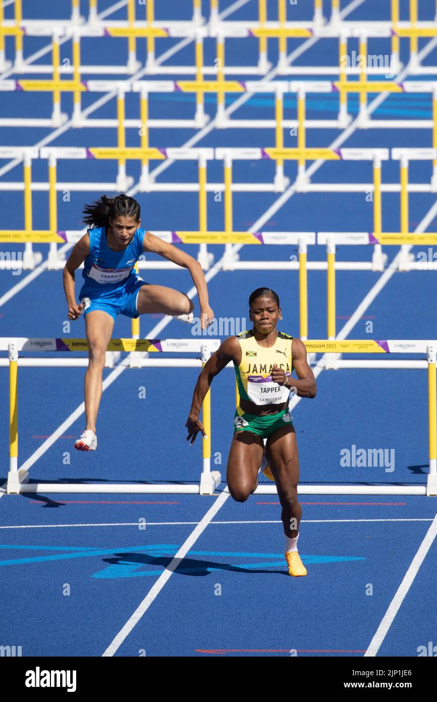 05-8-22 - Megan Tapper, Jamaica, in the 100 meter hurdles heat at the ...
