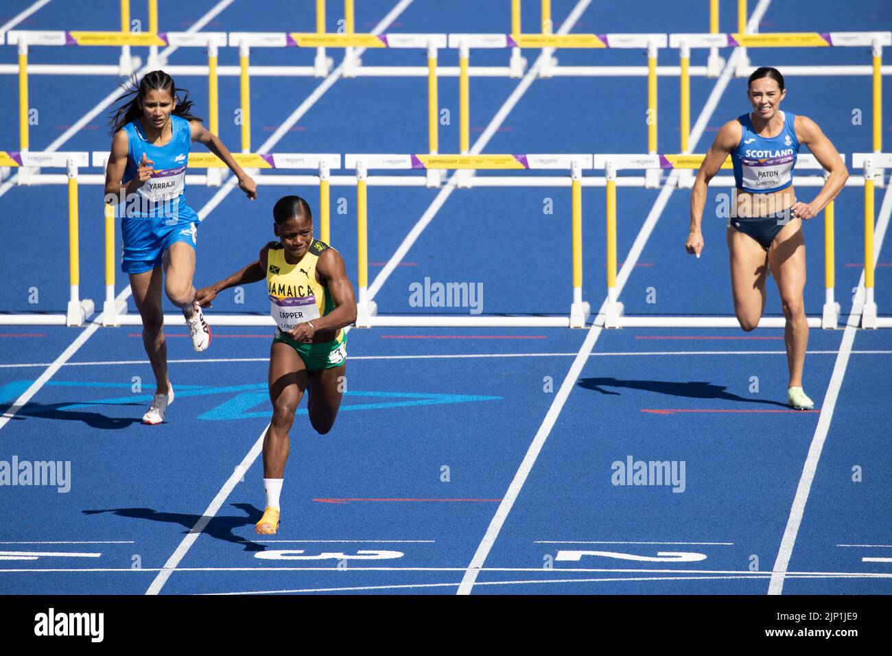 05-8-22 - Megan Tapper, Jamaica, in the 100 meter hurdles heat at the ...