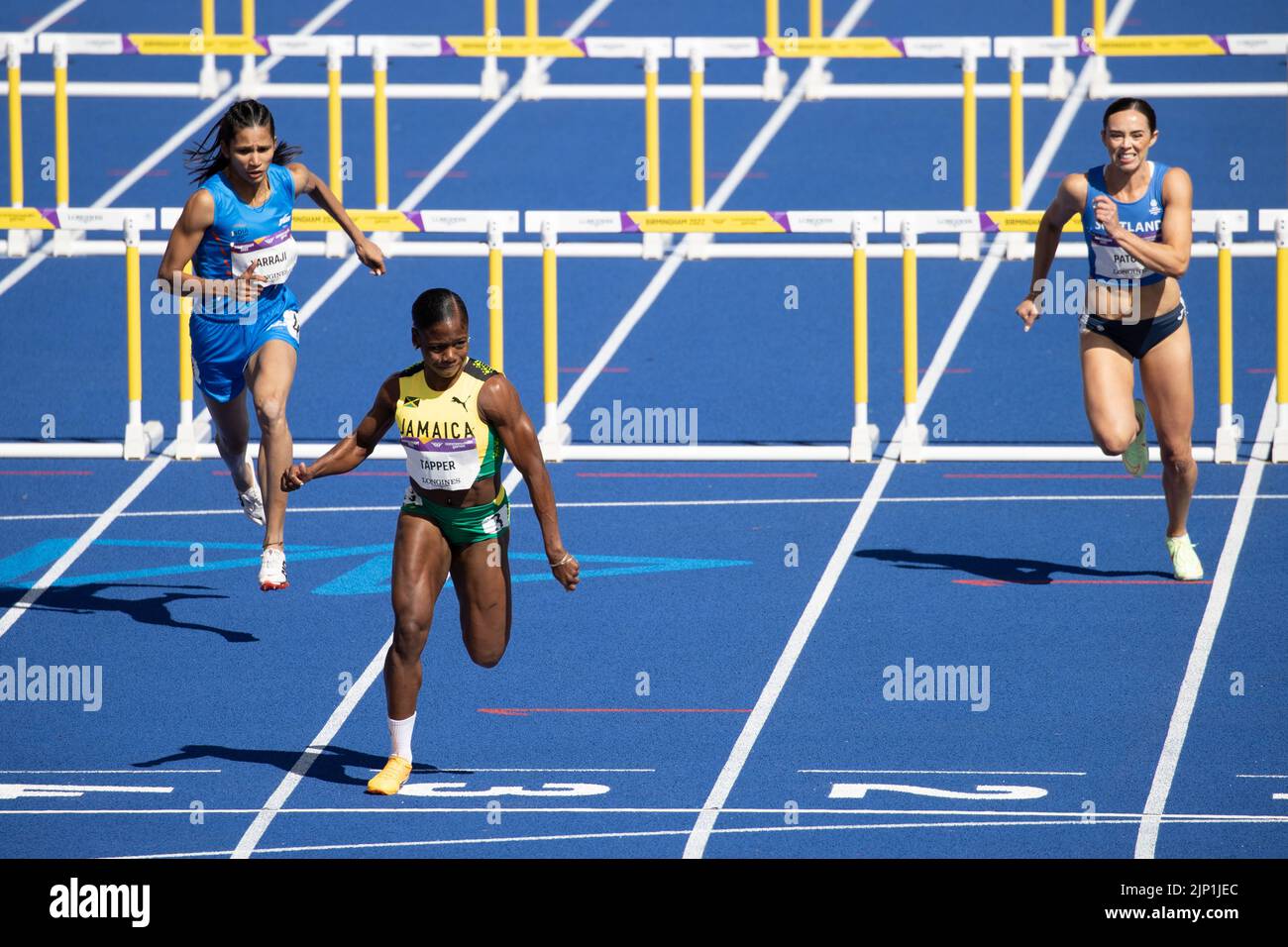 05-8-22 - Megan Tapper, Jamaica, in the 100 meter hurdles heat at the ...