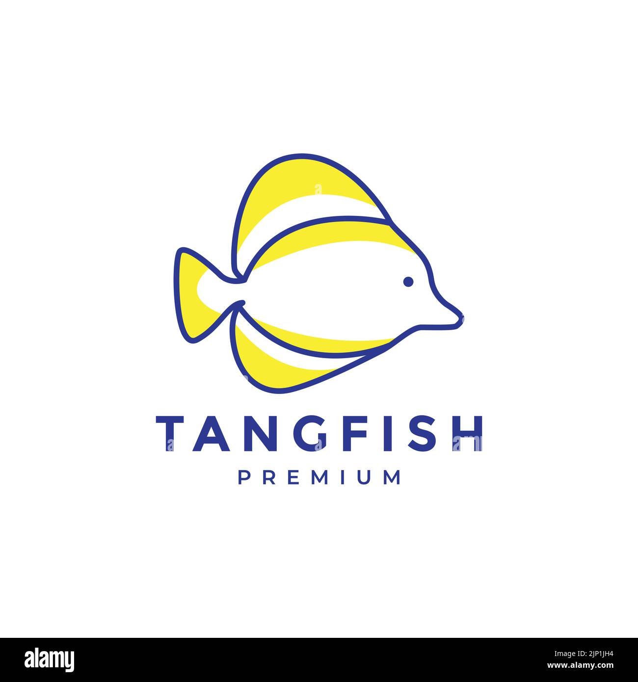 abstract tang fish logo design Stock Vector Image & Art - Alamy