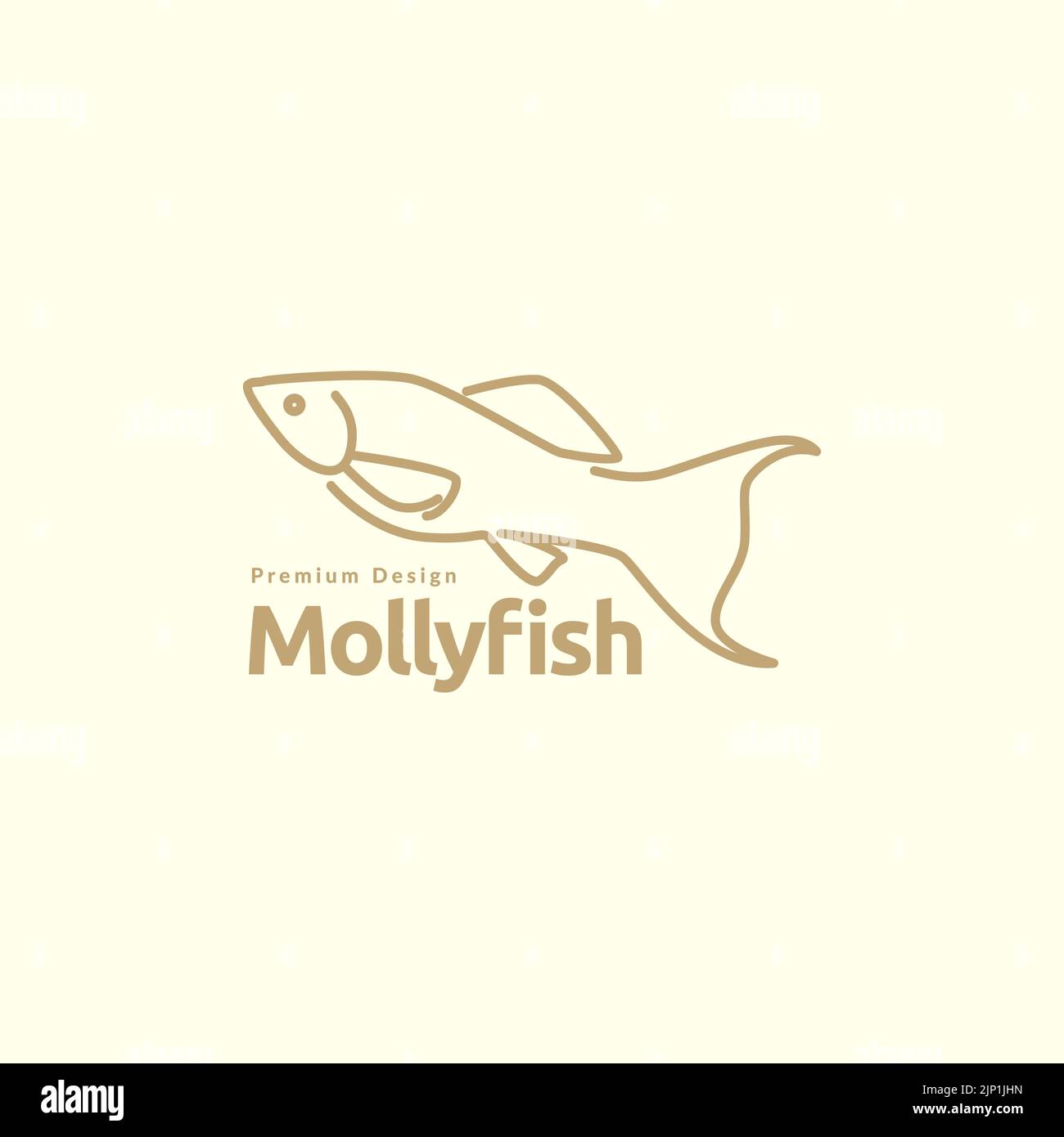 lines art betta fish logo design Stock Vector Image & Art - Alamy