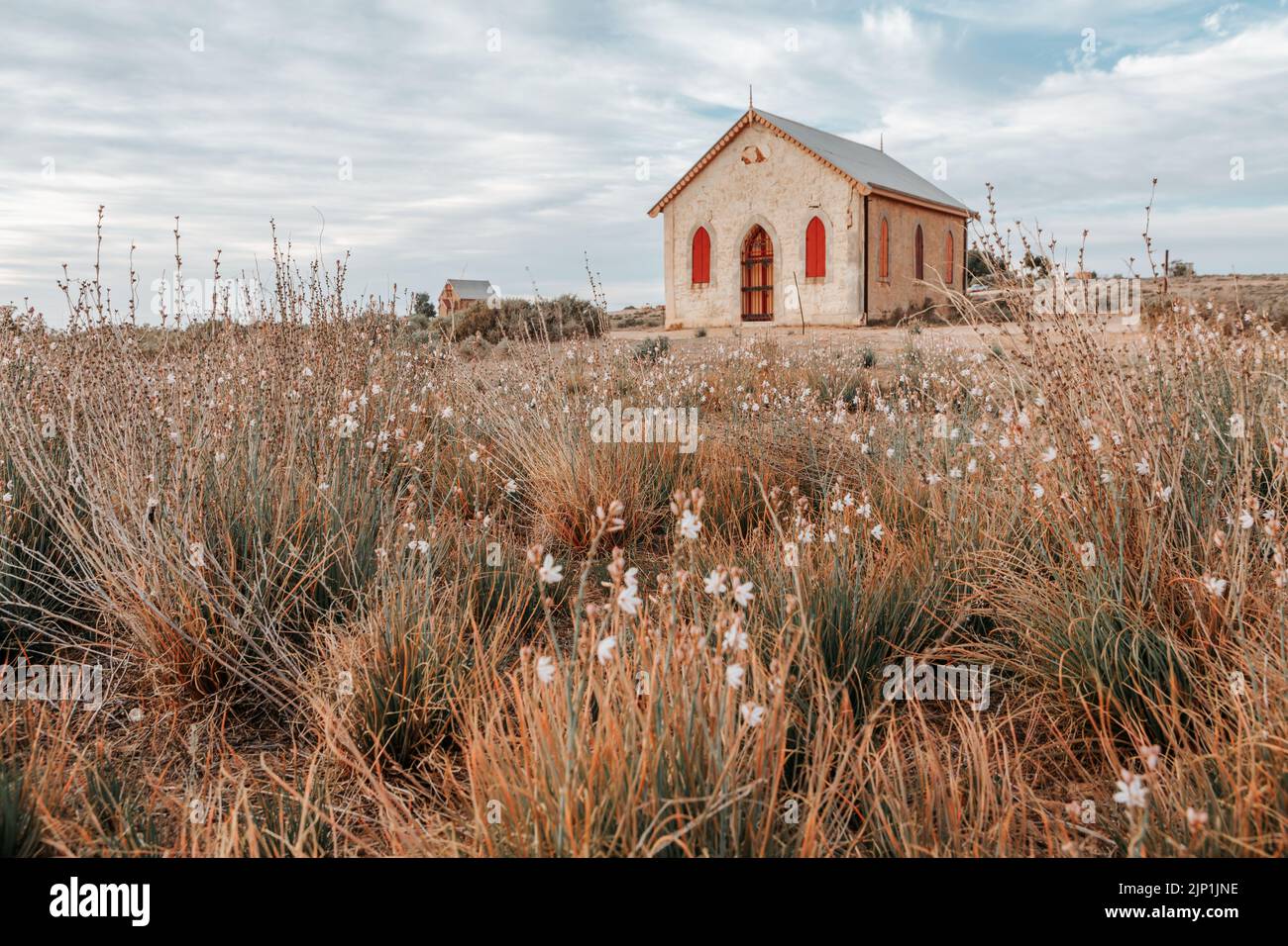 Old church building in desert of outback Australia Stock Photo - Alamy