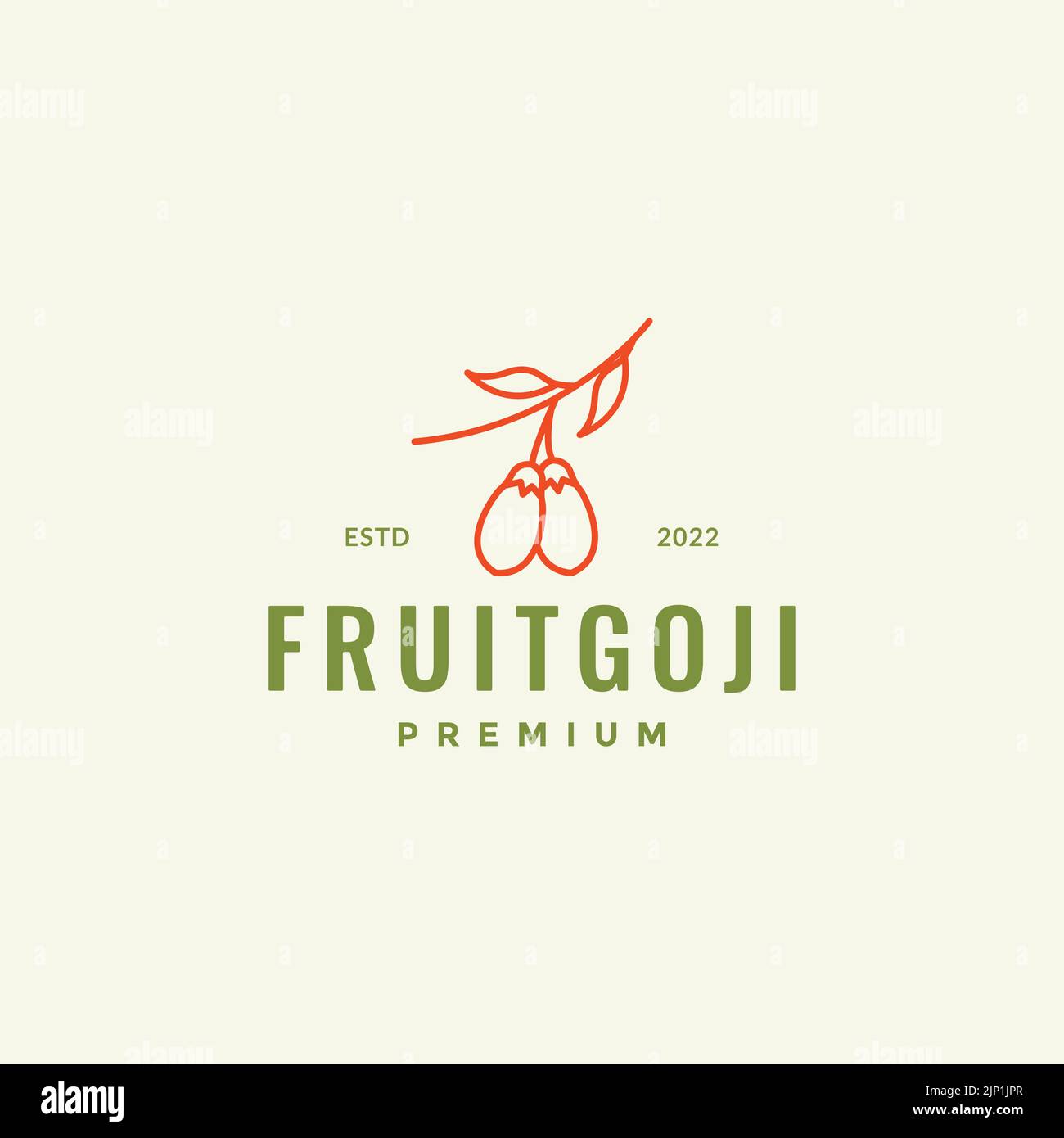 Dry goji fruit berry Stock Vector Images - Alamy