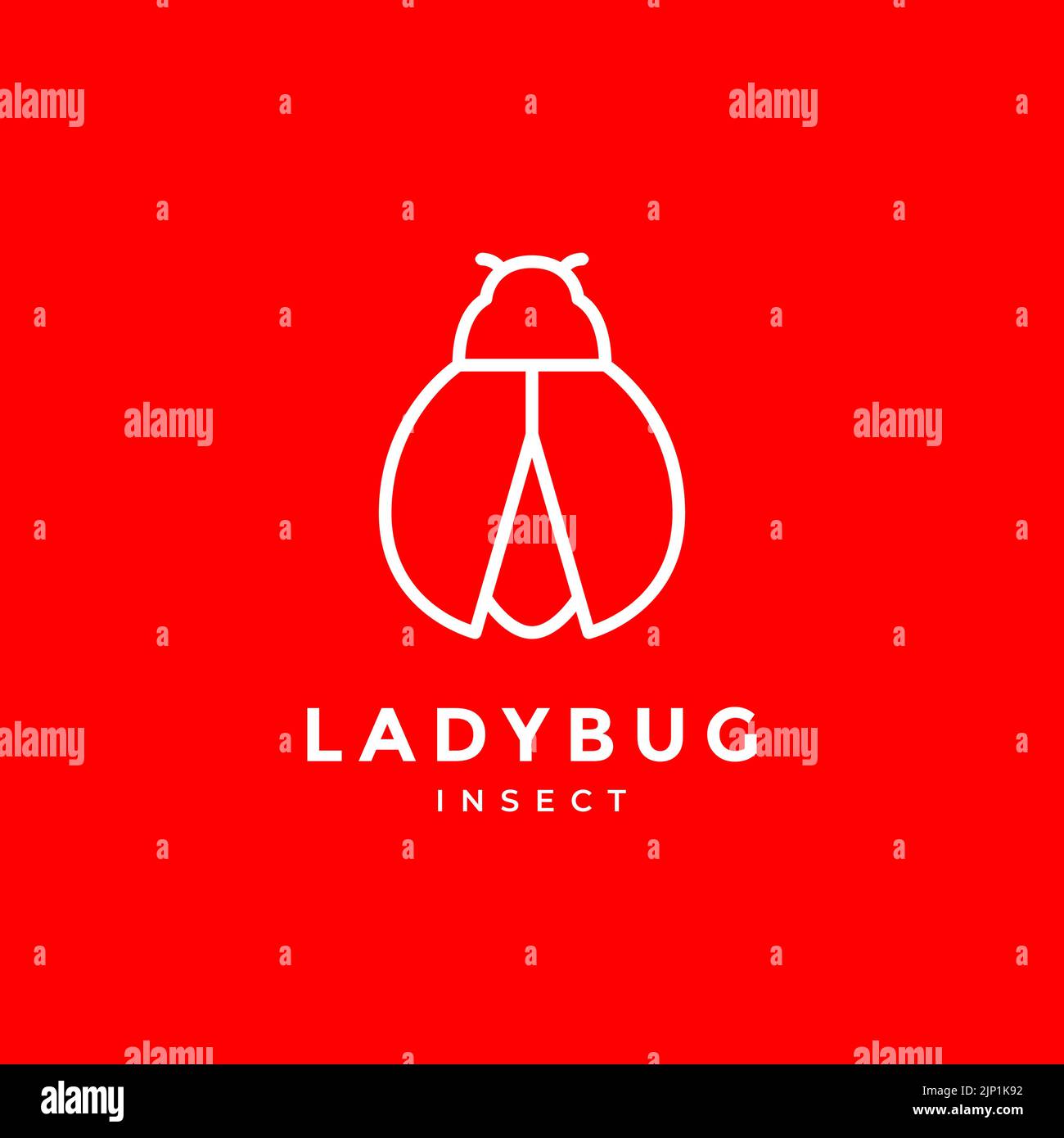 minimalist bug insect logo design Stock Vector Image & Art - Alamy