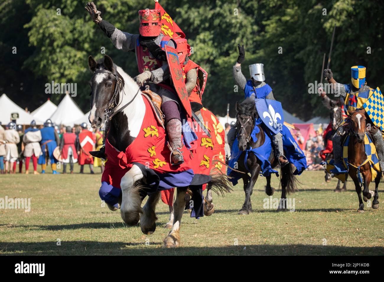 Battle of Evesham enactment 2022 Stock Photo - Alamy