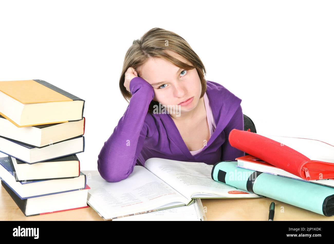 schoolgirl, dull, unmotivated, girl, girls, school children, school ...
