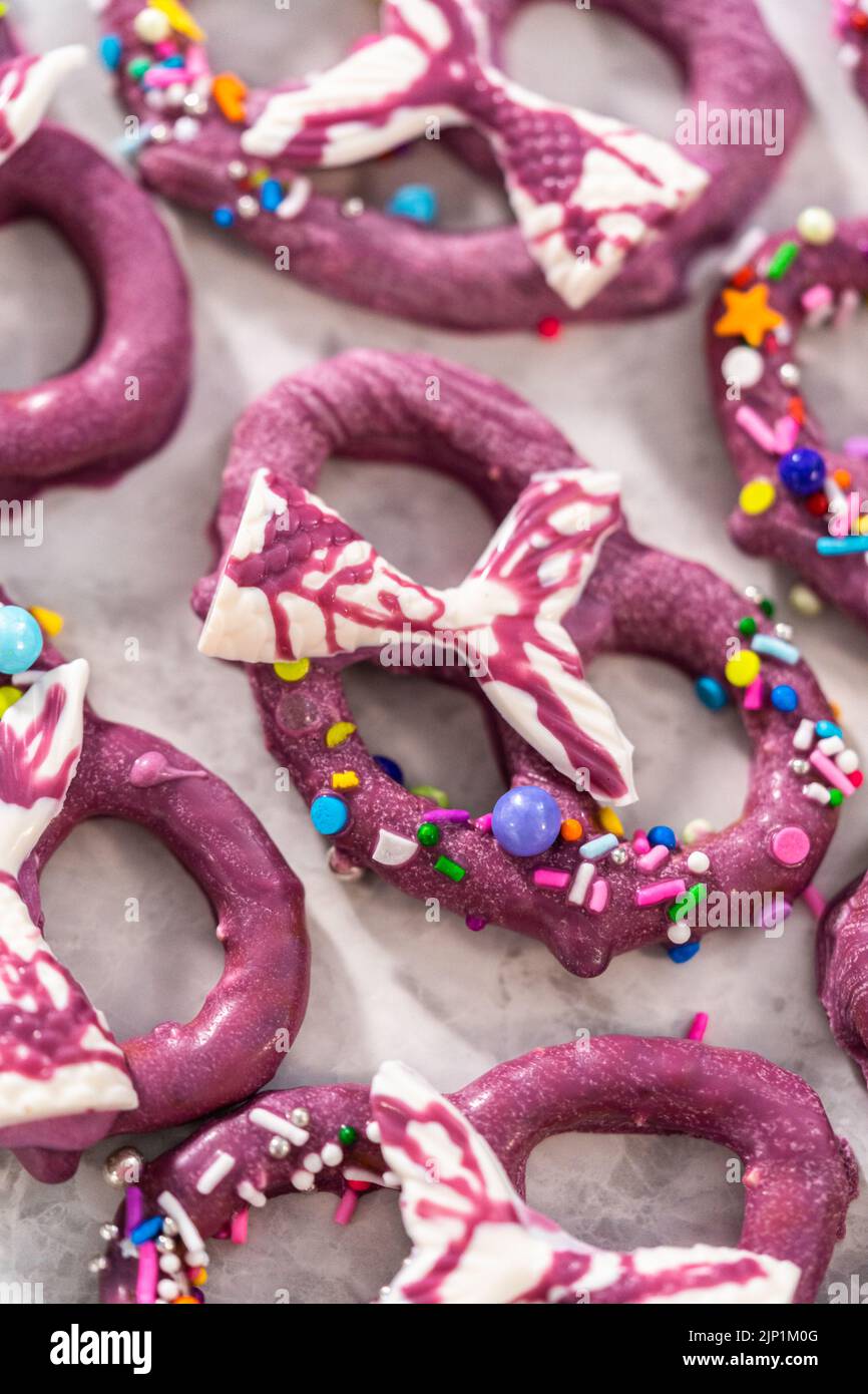 Mermaid pretzel twists Stock Photo - Alamy