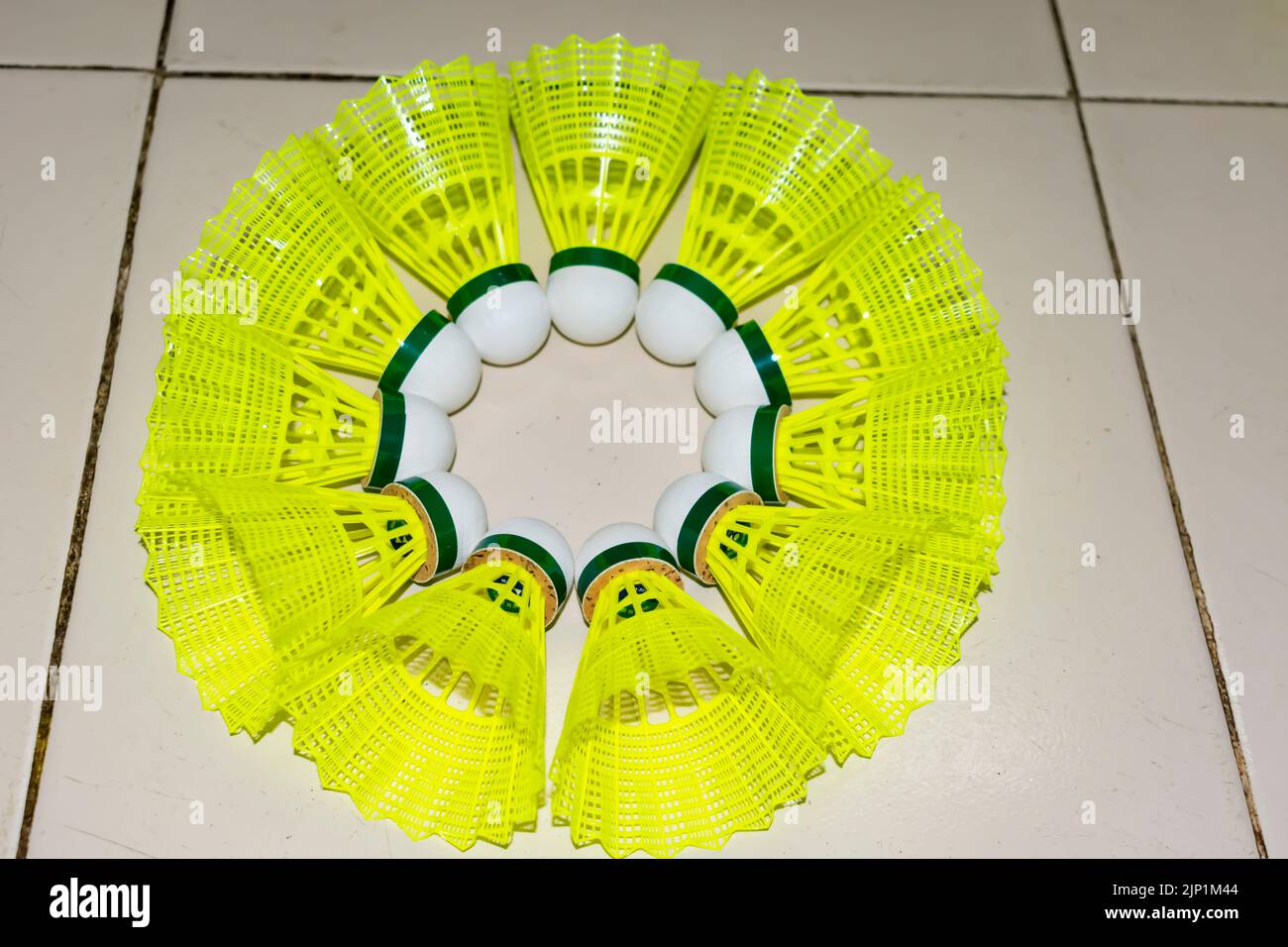 Plastic Badminton Ball,Yellow Ball,On Black Background,Texture Stock ...