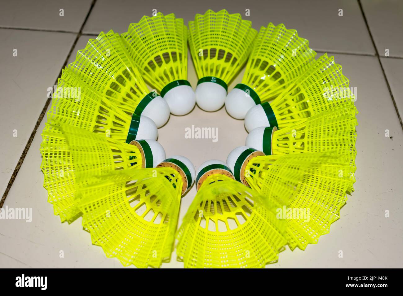 Plastic Badminton Ball,Yellow Ball,On Black Background,Texture Stock ...
