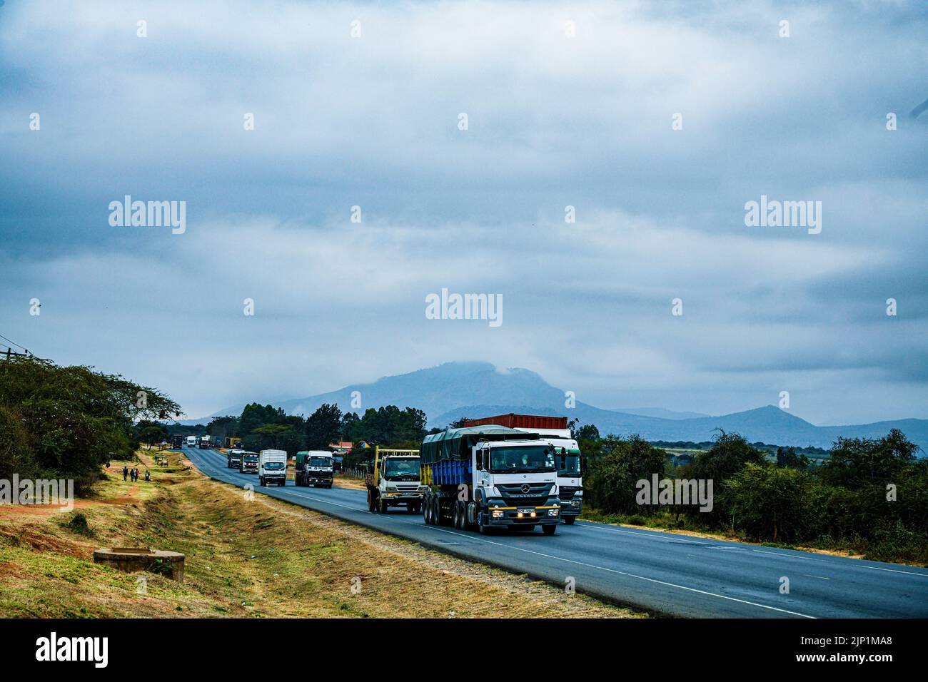 Kenya Highway Road Tarmac Mombasa Emali Oloitoktok Kajiado County Kenya ...