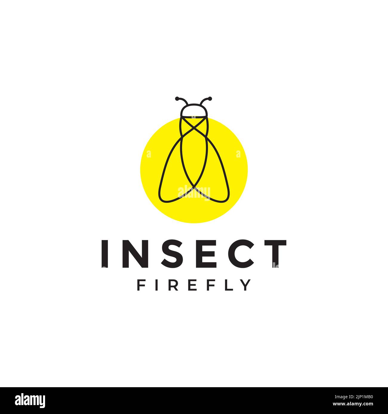 minimal line abstract firefly logo design Stock Vector Image & Art - Alamy
