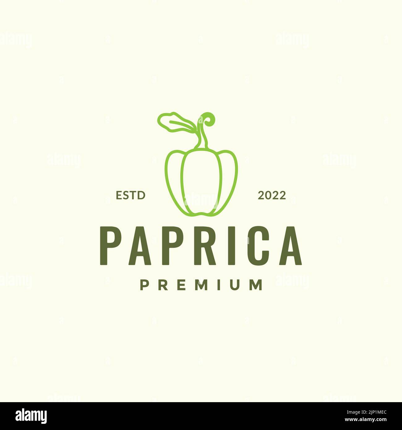 Yellow red paprika bell Stock Vector Images - Alamy