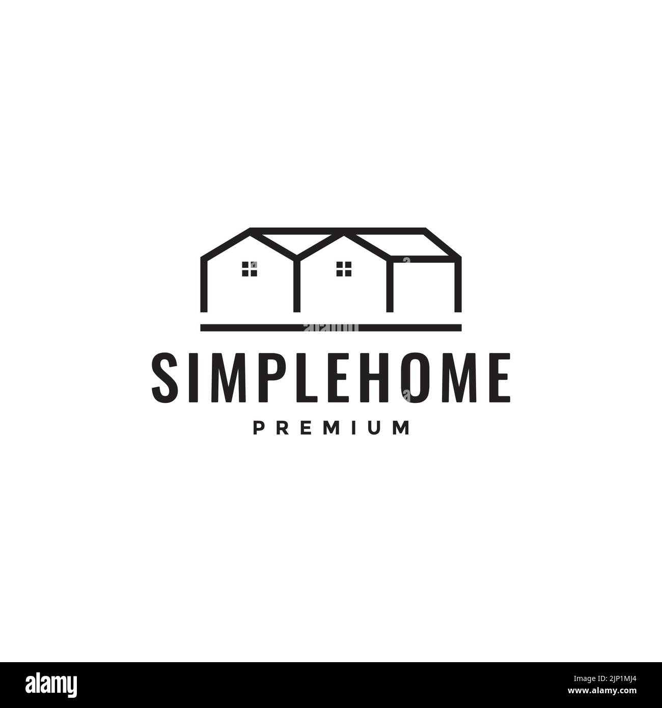 minimalist housing area logo design Stock Vector Image & Art - Alamy