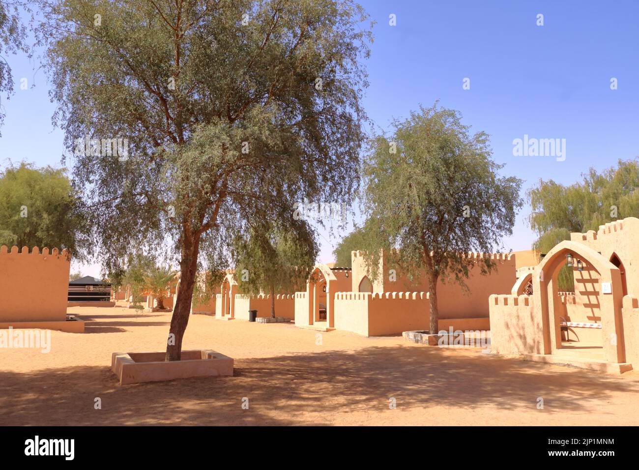 Bedouin style camping beside a huge sand dune at the Wahiba Sands ...