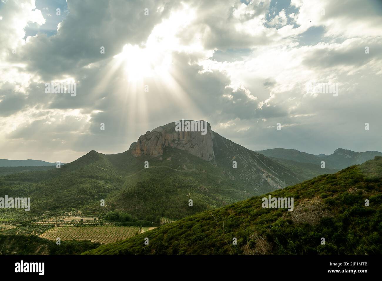 Geological formation of the mallos de Riglos in Huesca, Aragon. Place ...