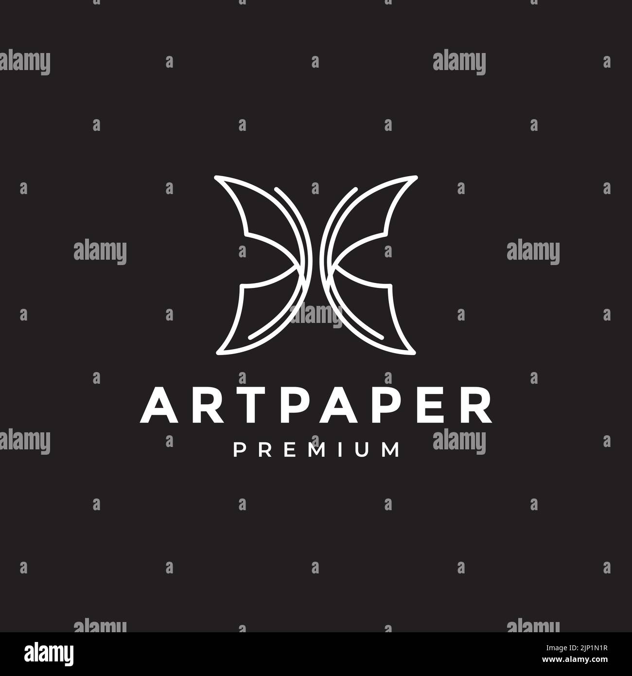 art paper fly insect logo design Stock Vector Image & Art - Alamy