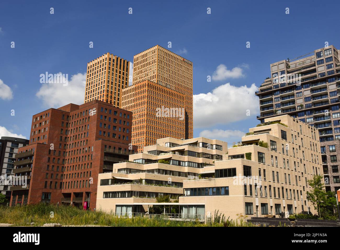 Amsterdam, Netherlands. August 2022. Modern architecture in Amsterdam ...