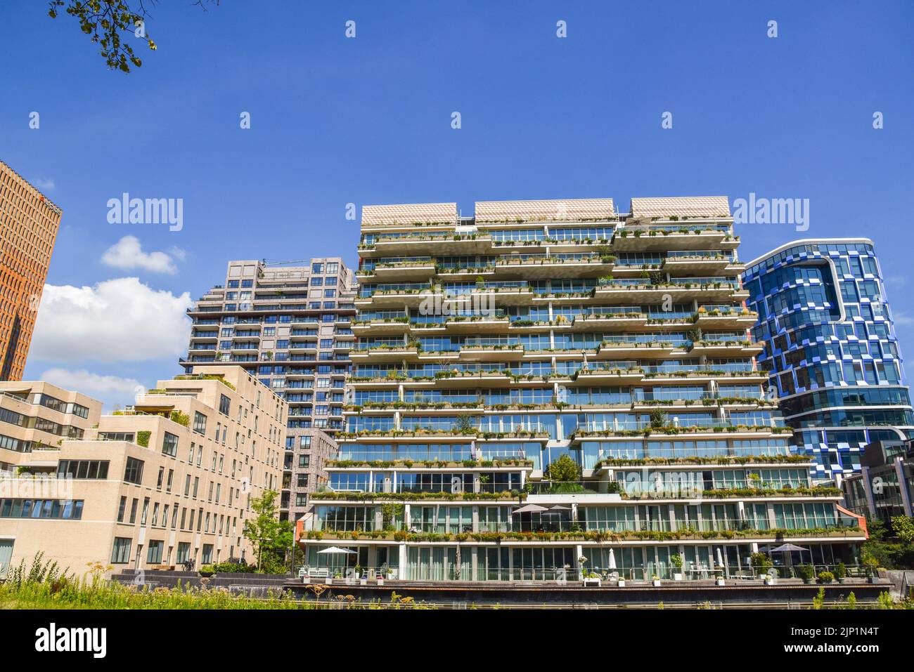 Amsterdam, Netherlands. August 2022. Modern architecture in Amsterdam ...
