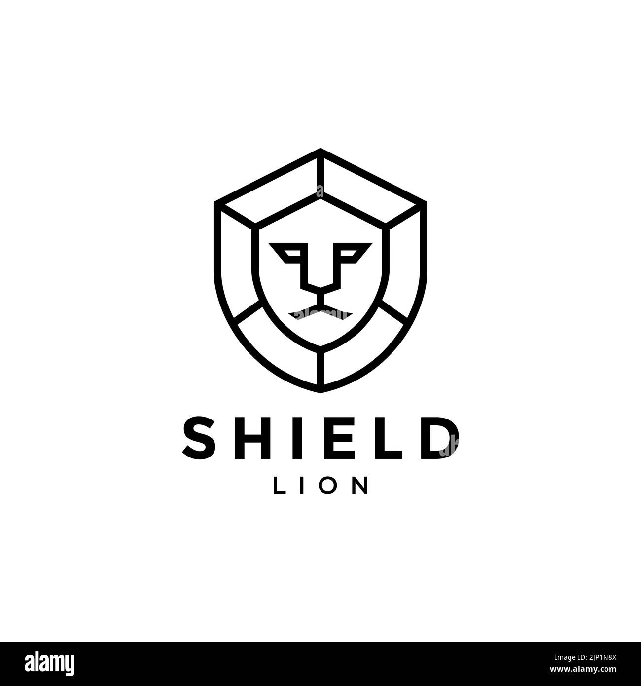 shield lion animal logo design Stock Vector Image & Art - Alamy