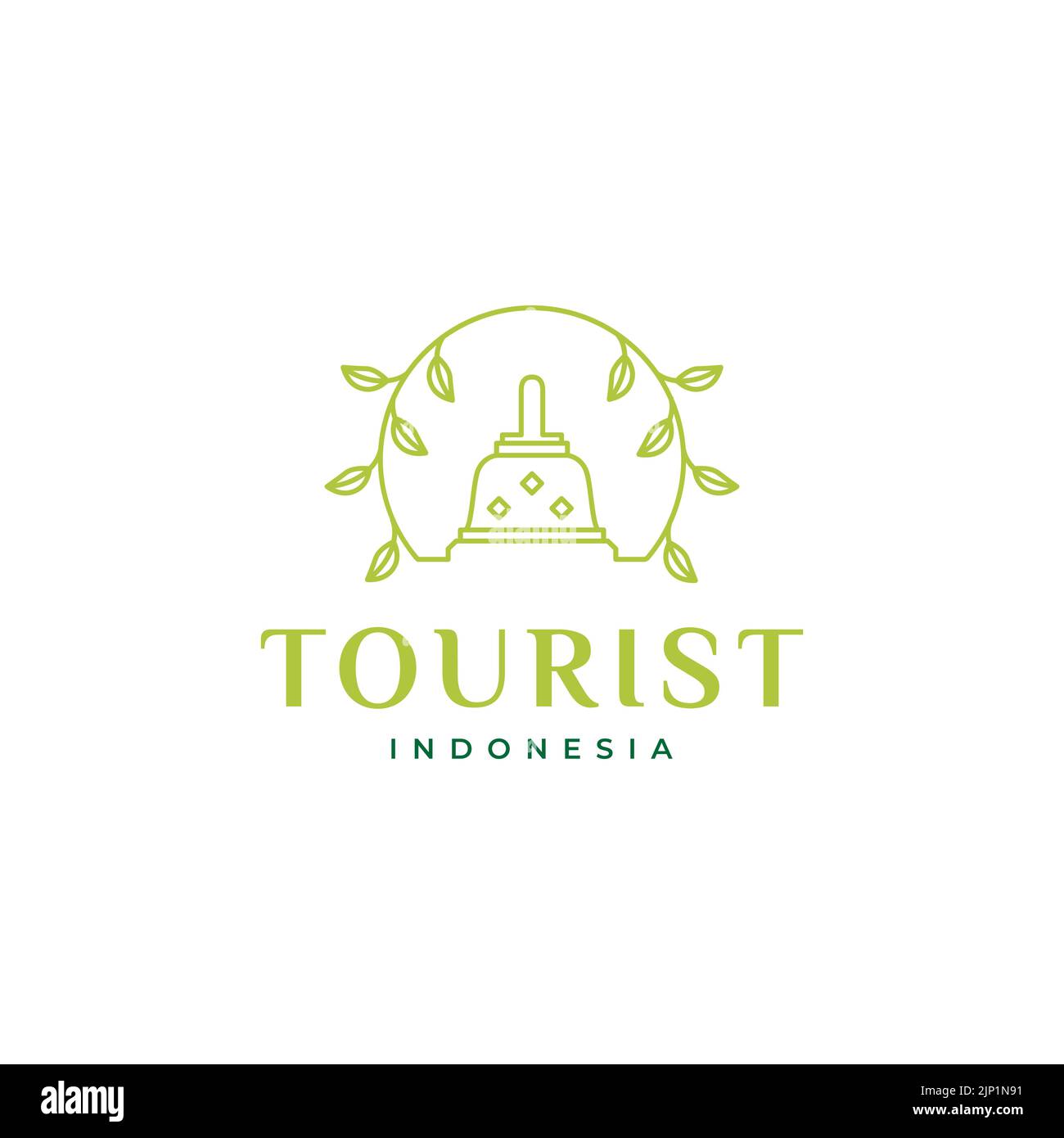 temple with leaf logo design Stock Vector Image & Art - Alamy