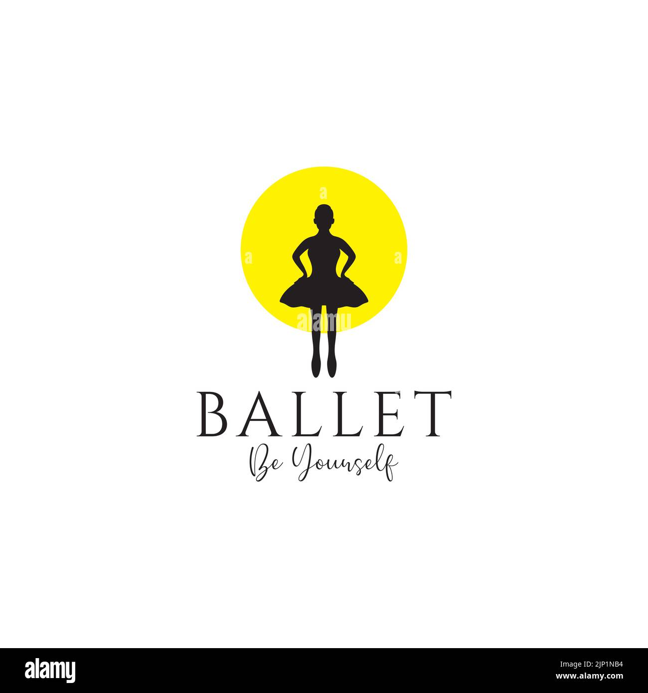 girl ballet dance isolated logo design Stock Vector Image & Art - Alamy