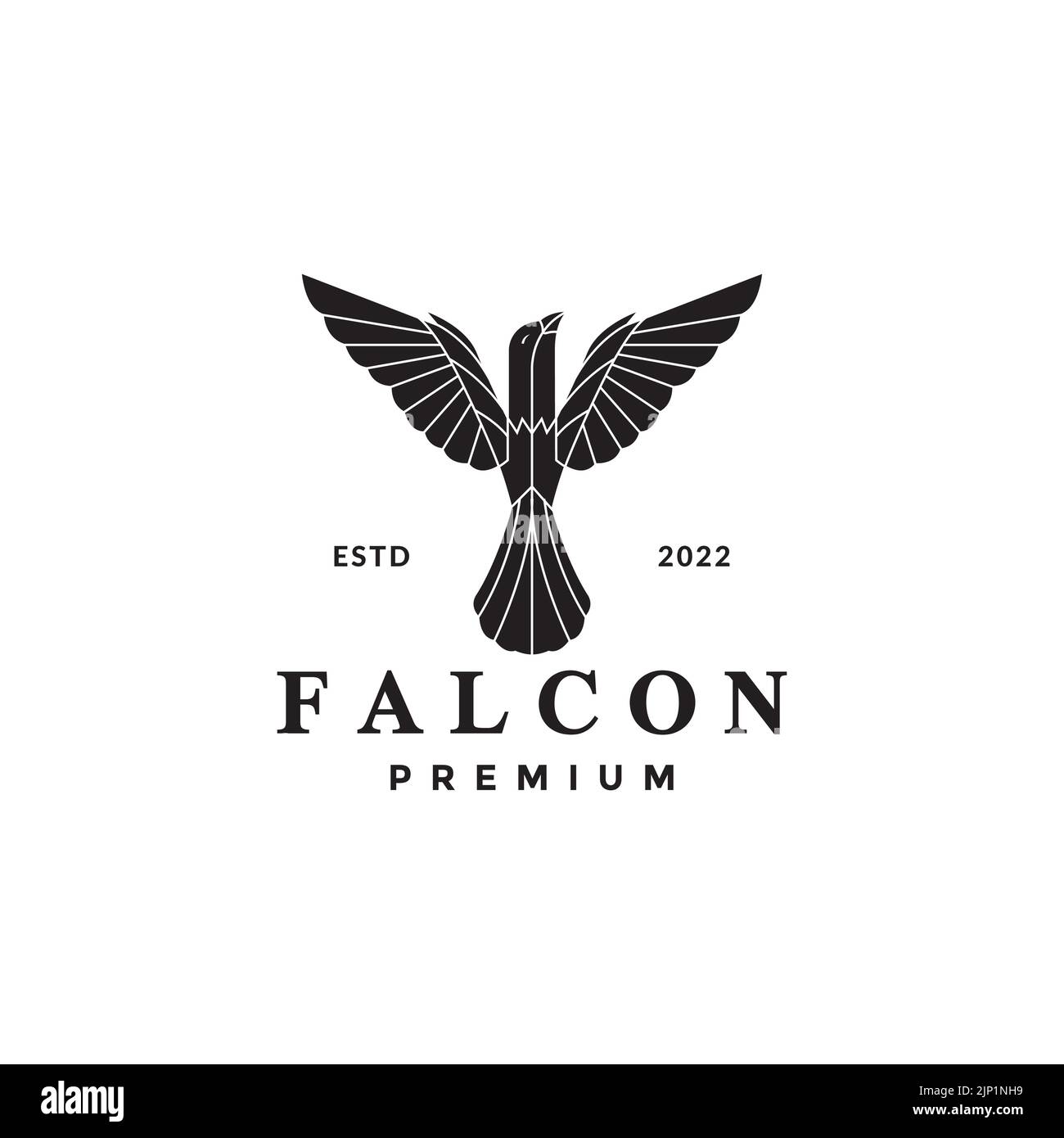 falcon bird geometric logo design Stock Vector Image & Art - Alamy