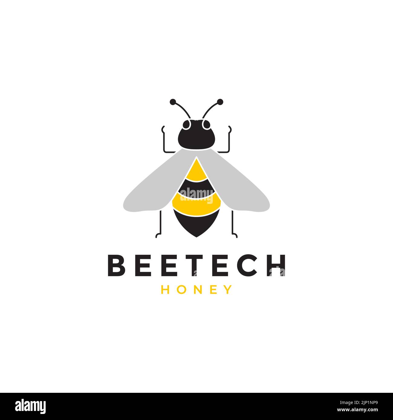 colorful honey bee technology logo design Stock Vector Image & Art - Alamy