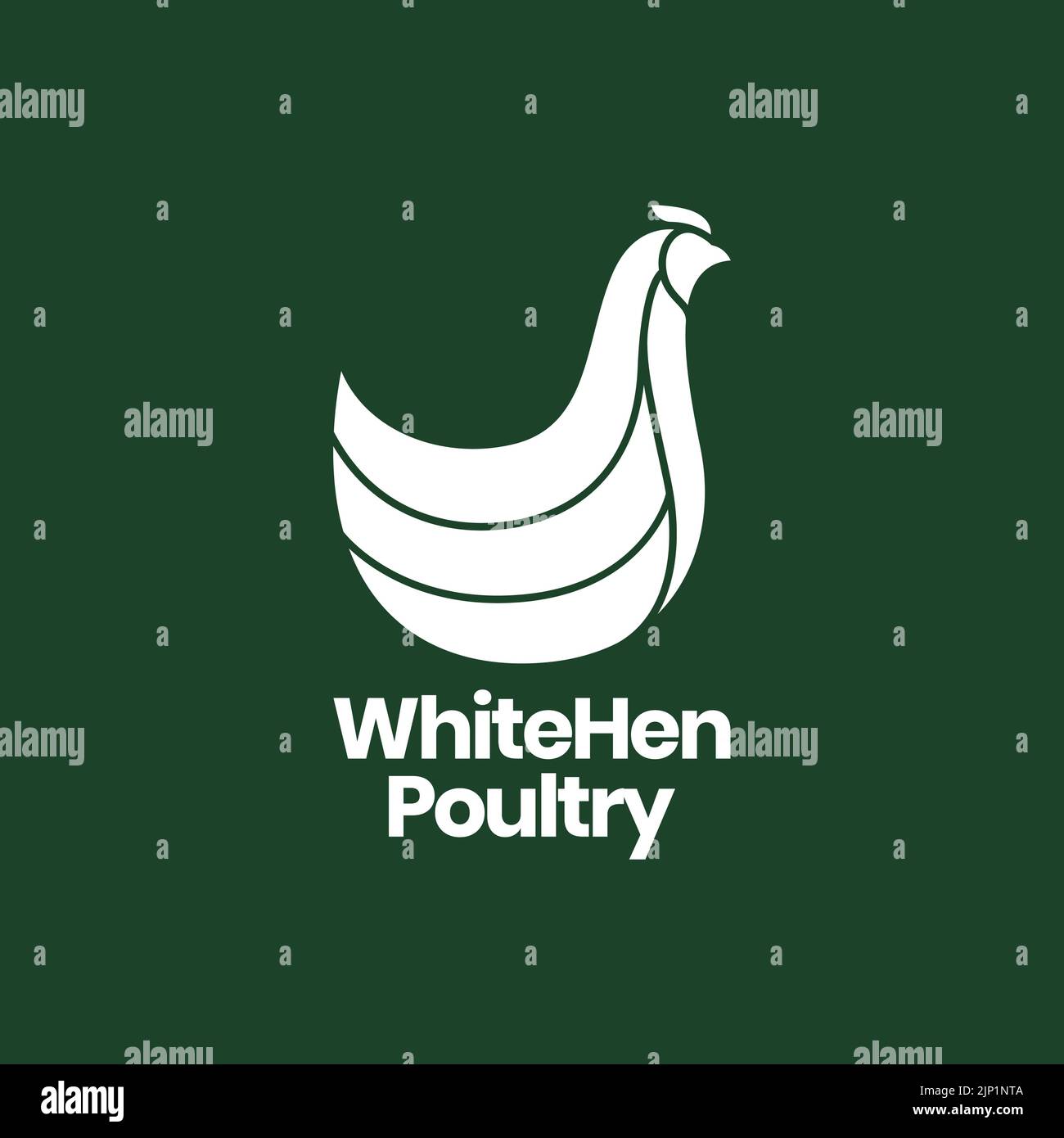 hen poultry animal logo design Stock Vector Image & Art - Alamy