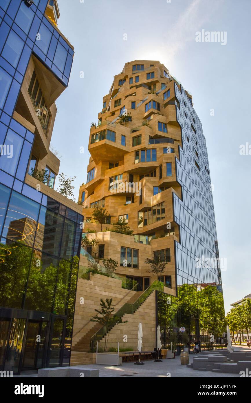 Amsterdam, Netherlands. August 2022. Residential building the Valley ...