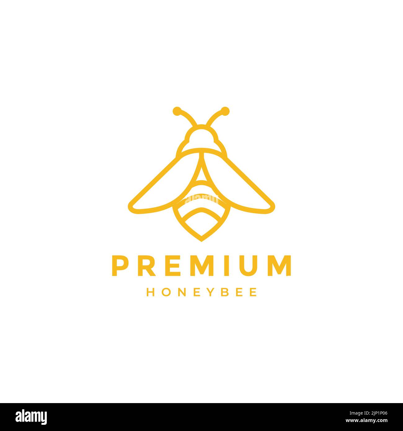 Honey bee continuous line Stock Vector Images - Alamy