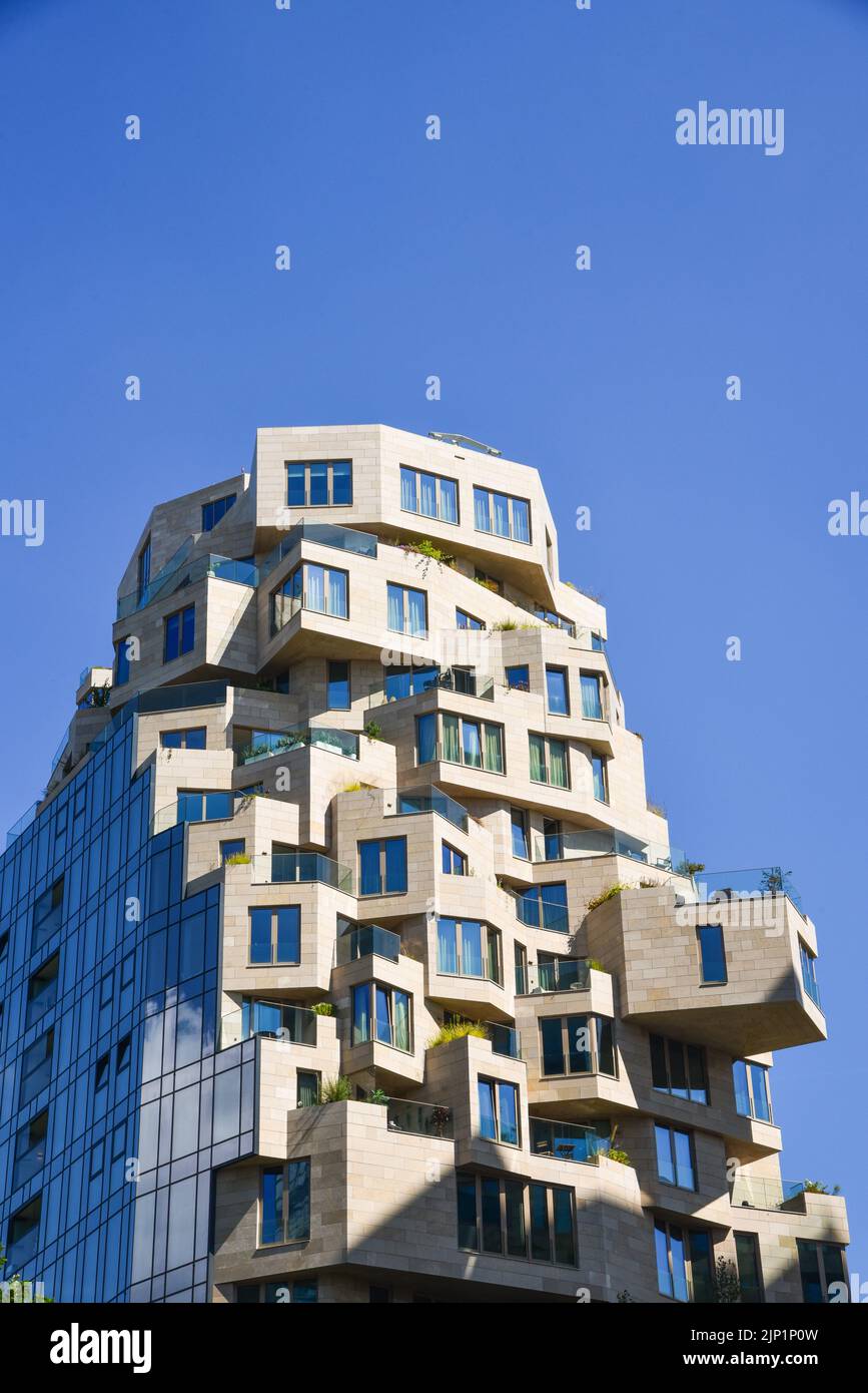 Amsterdam, Netherlands. August 2022. Residential building the Valley ...