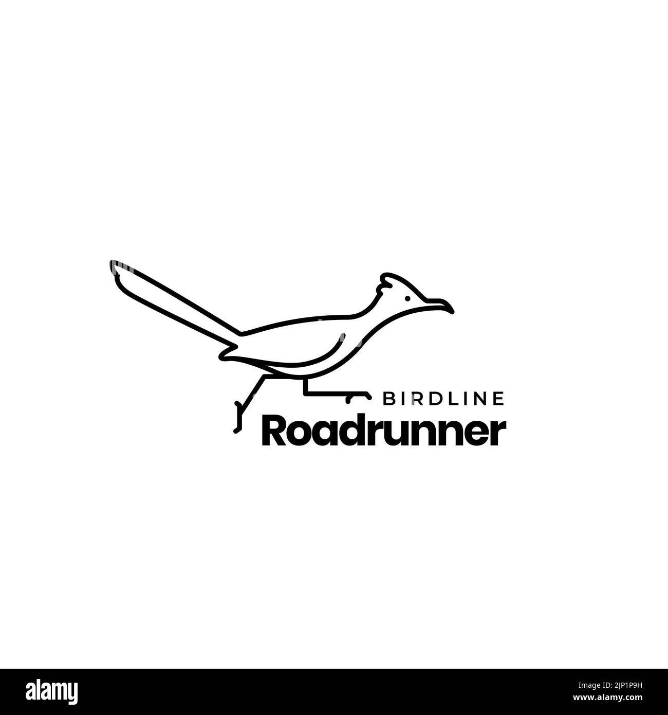 bird lines roadrunner logo design Stock Vector Image & Art - Alamy