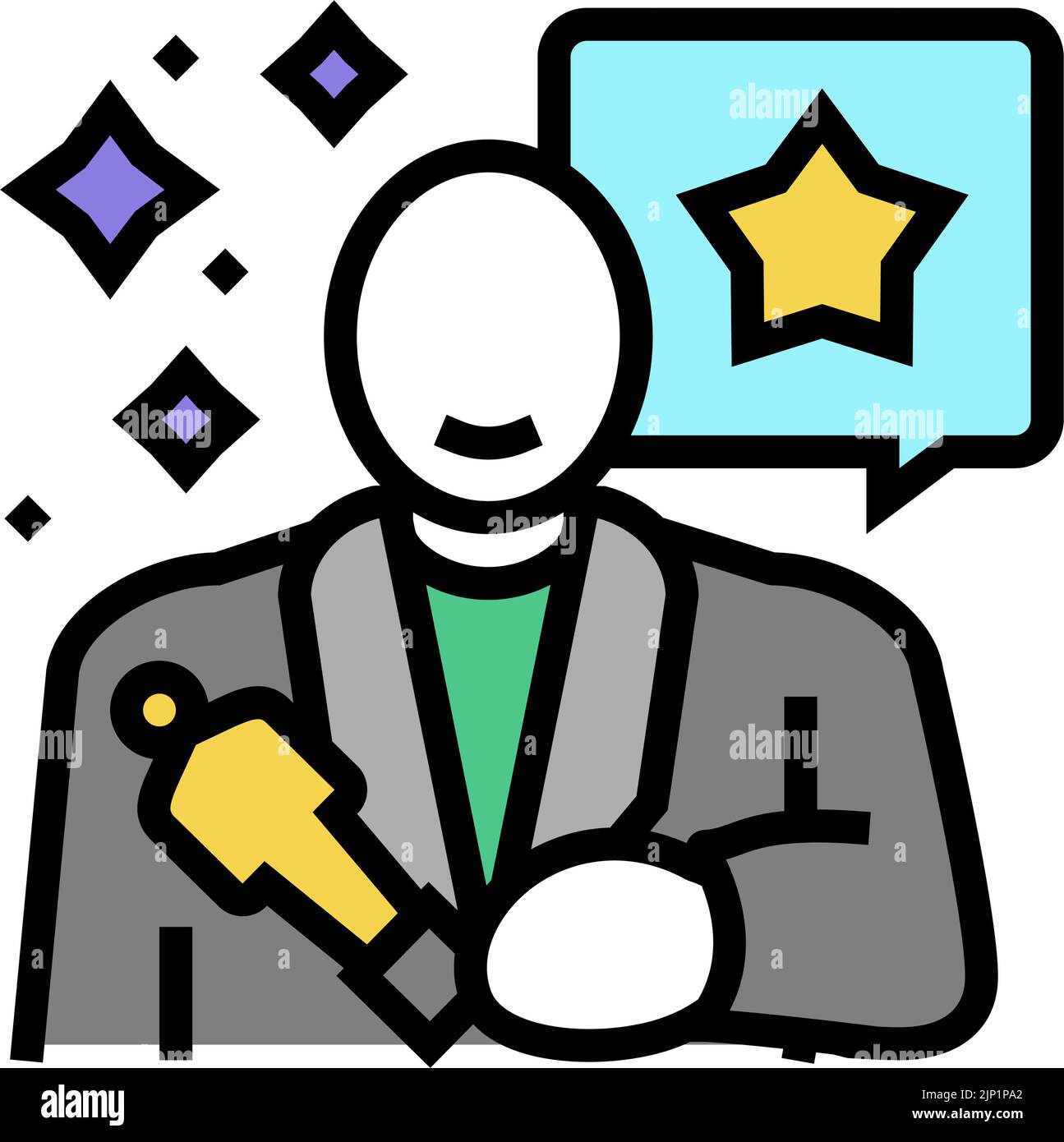 actor video production film color icon vector illustration Stock Vector ...