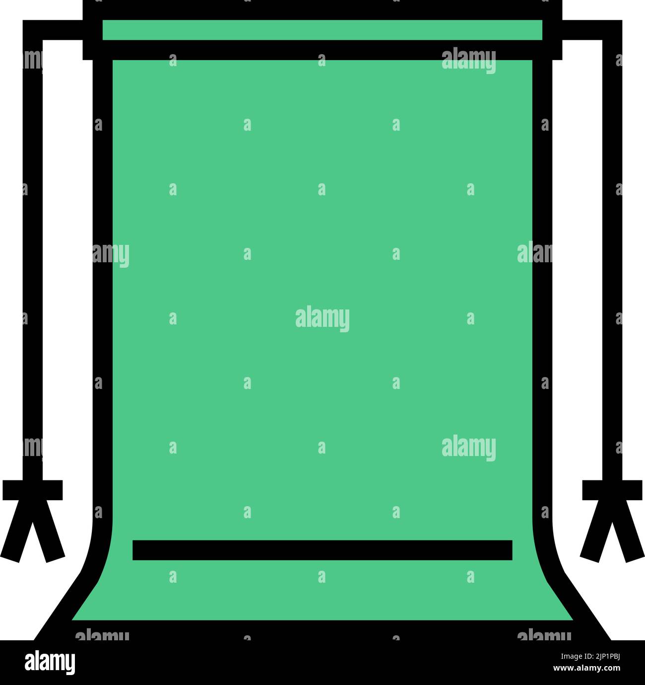 green chroma key color icon vector illustration Stock Vector Image ...