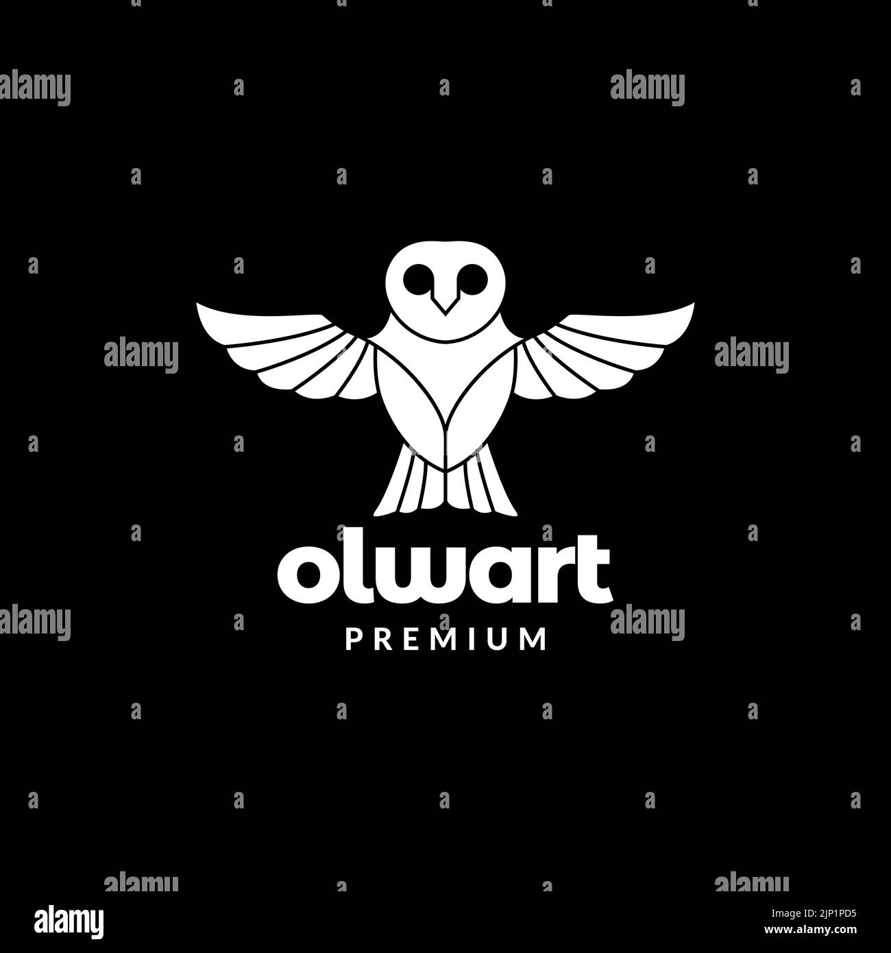 modern owl white fly logo design Stock Vector Image & Art - Alamy