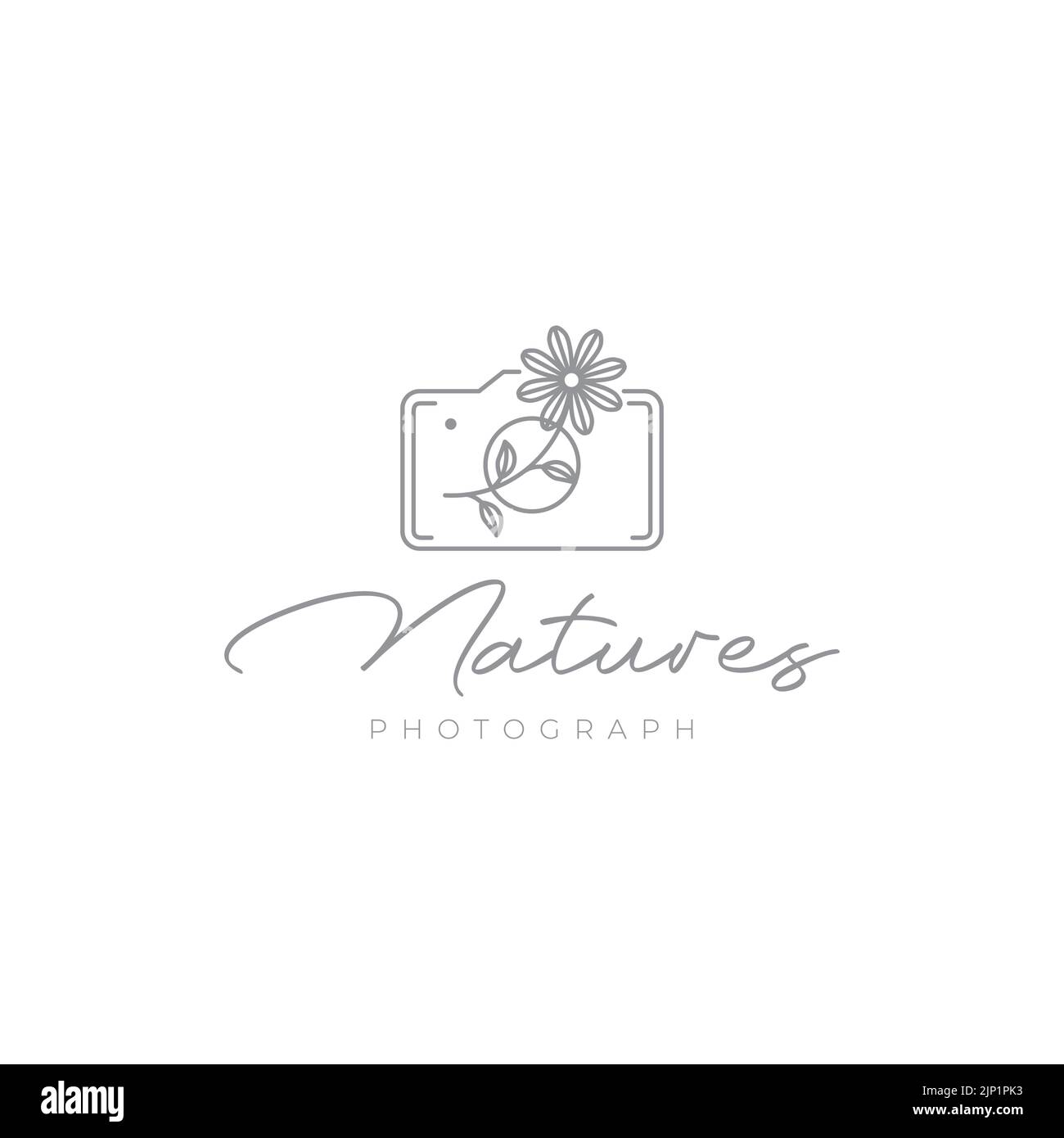 flower with camera photograph logo design Stock Vector Image & Art - Alamy