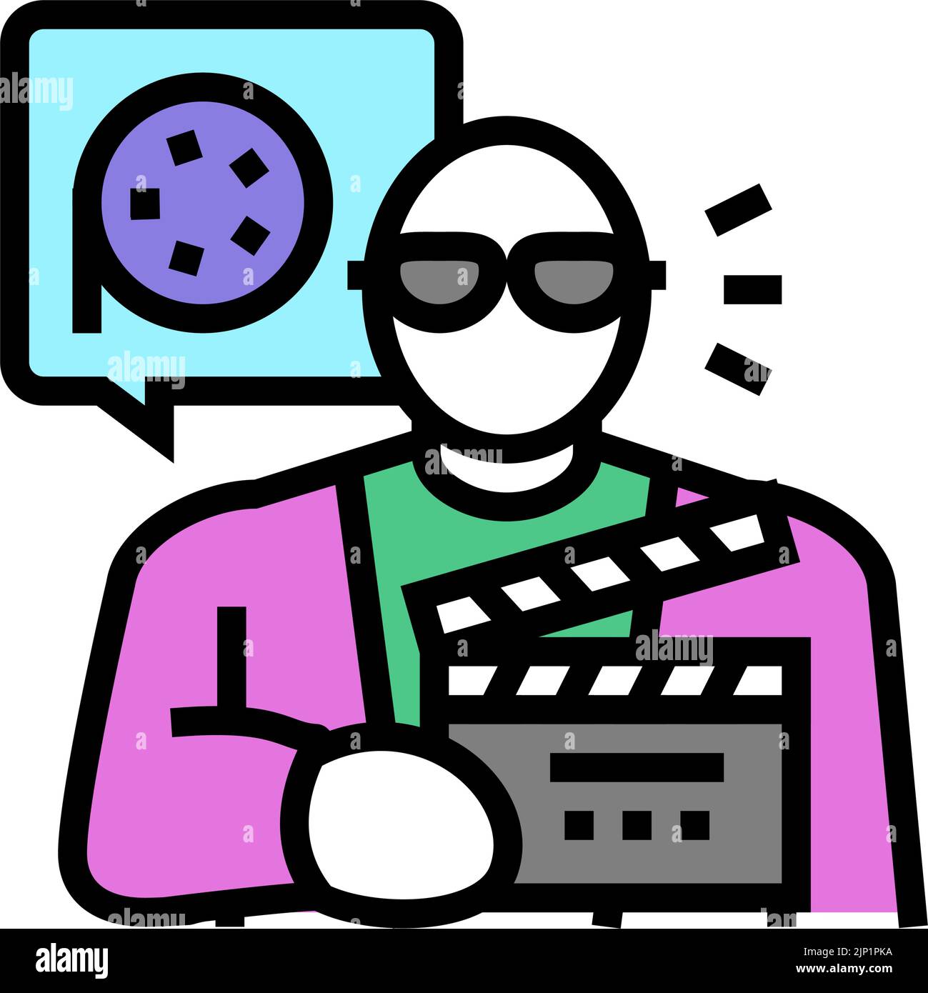 producer video film color icon vector illustration Stock Vector Image ...