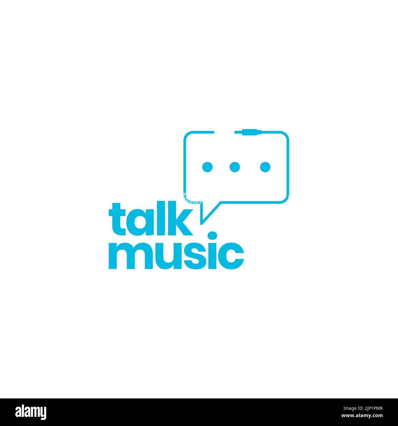 music cable with talk logo design Stock Vector Image & Art - Alamy
