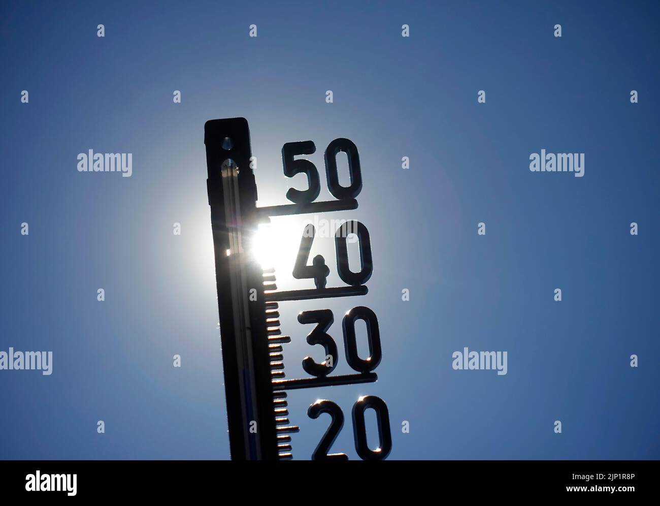 Thermometer, heat wave in Germany Stock Photo - Alamy