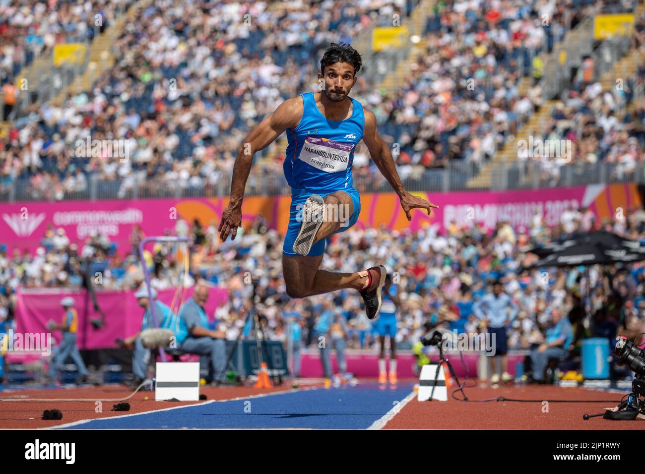 07-8-22 - Abdulla Narangolintevida, India, in the men's triple jump ...