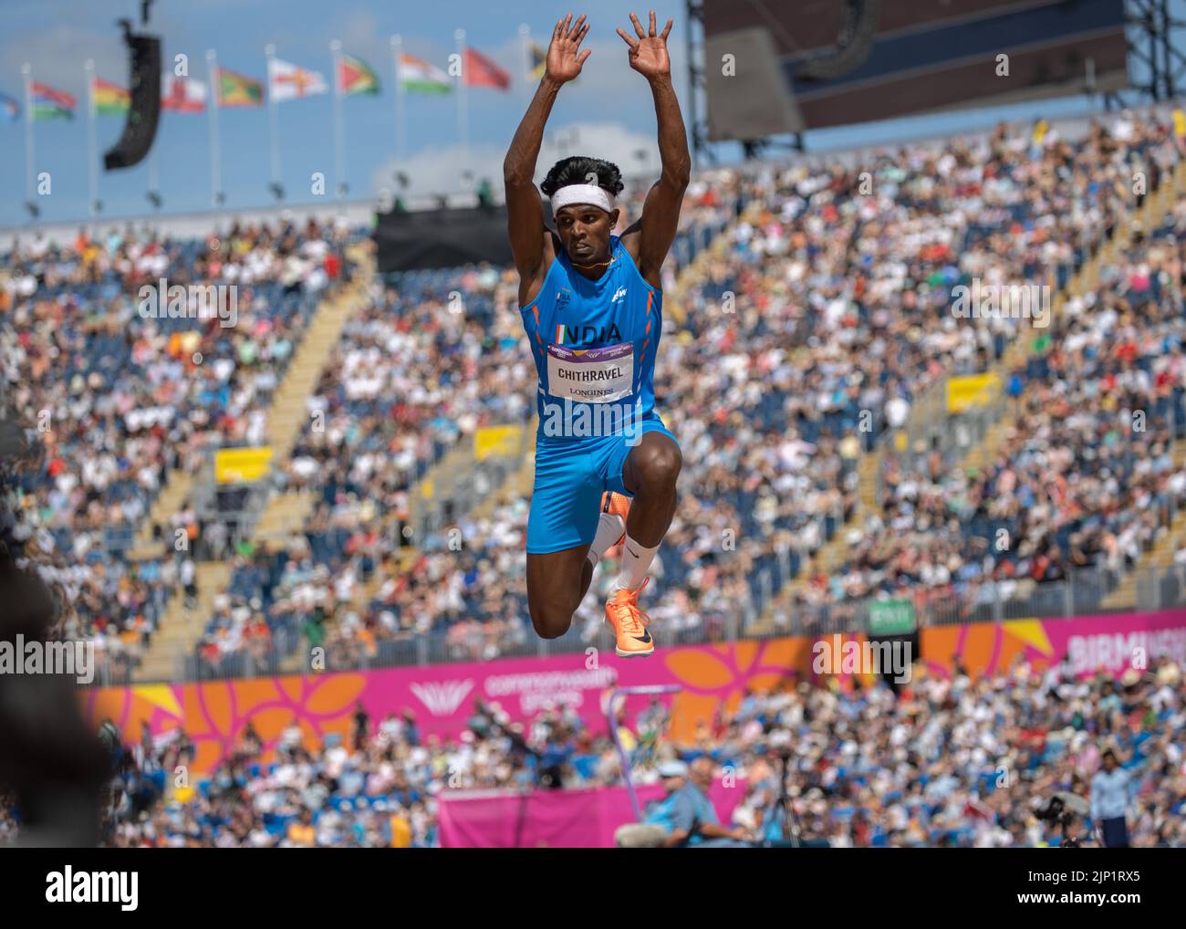 07-8-22 - Praveen Chithravel, India, in the men's triple jump final at ...