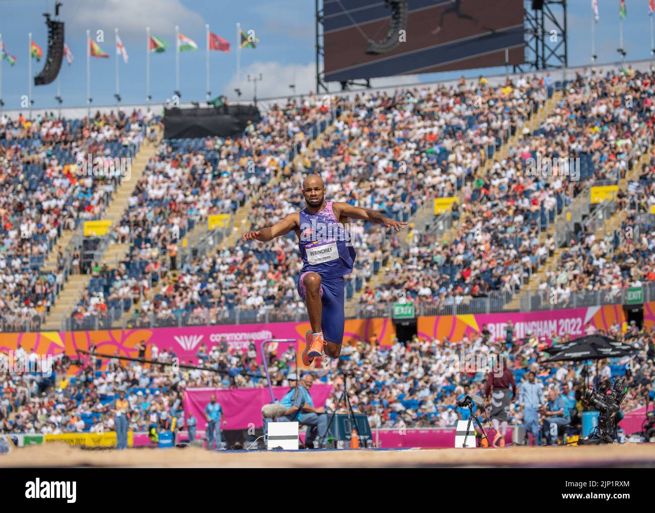 07-8-22 - Jah-Nhai Perinchief, Bermuda, in the men's triple jump final ...